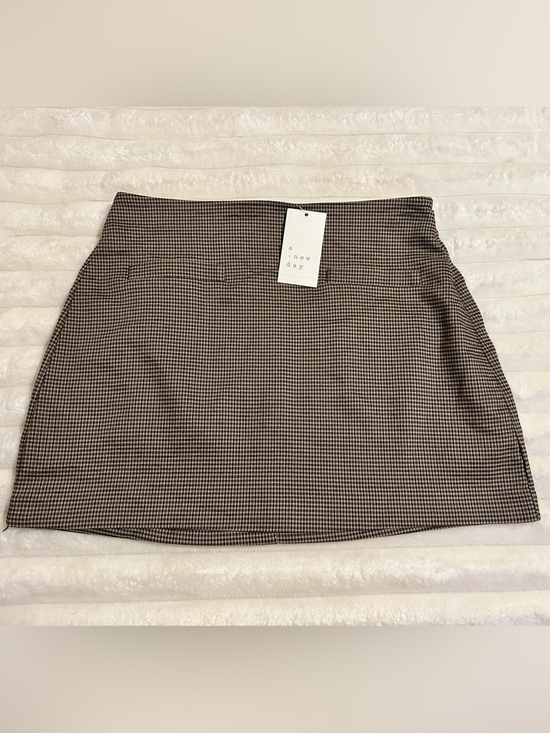 a new day | Skirts | A New Day Brown Houndstooth Mini Skirt | Poshmark
